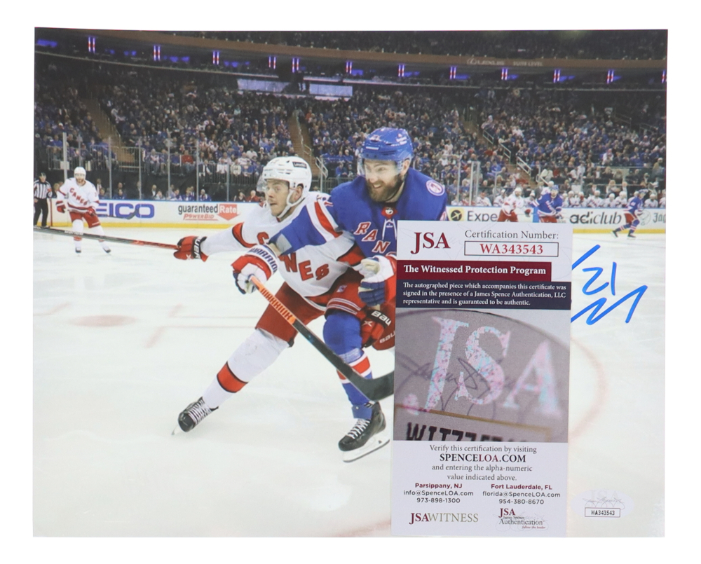 Barclay Goodrow Signed Rangers 8x10 Photo (JSA) | Pristine Auction