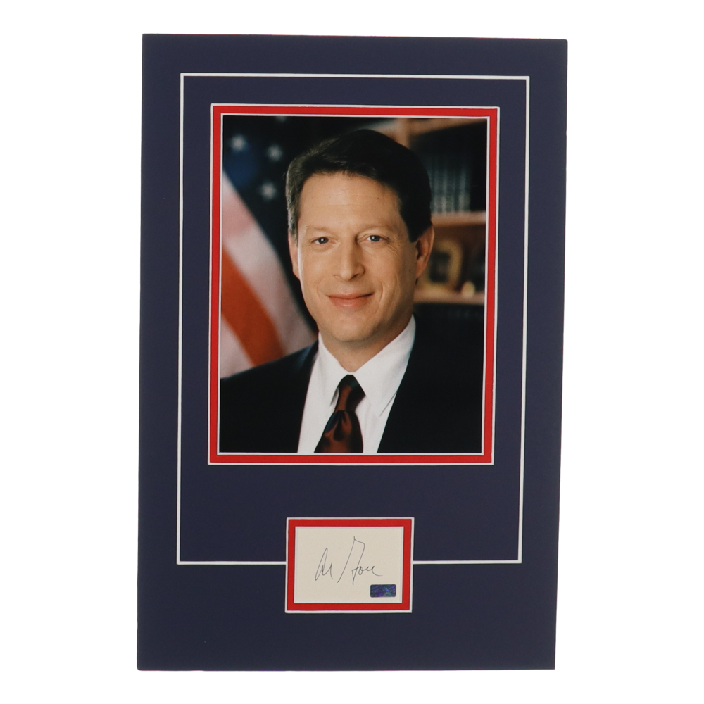 Al Gore Signed 12x18 Custom Matted Cut Display (Palm Beach) | Pristine ...