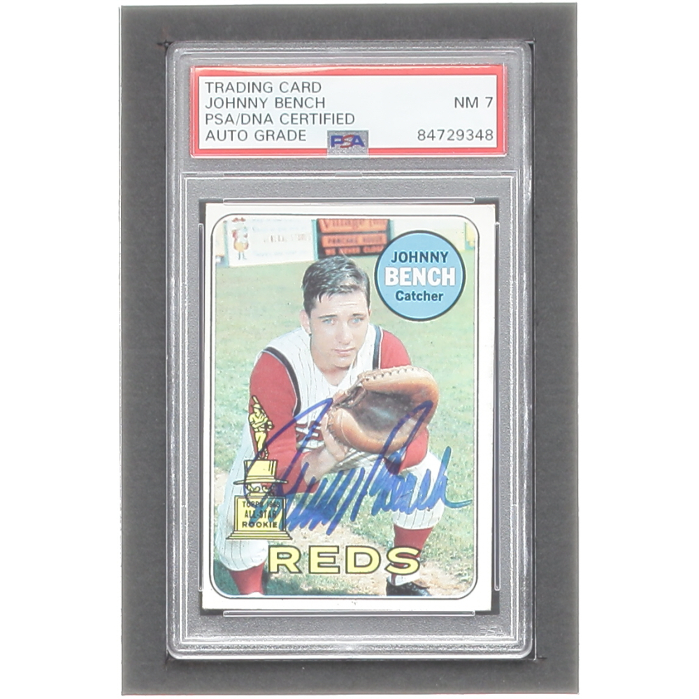 Johnny Bench Signed 1969 Topps #95 (PSA) | Pristine Auction