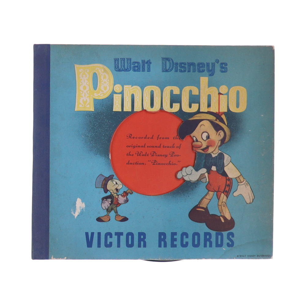 Walt Disney 1941 "Pinocchio" Original Movie Soundtrack Vinyl Album with ...