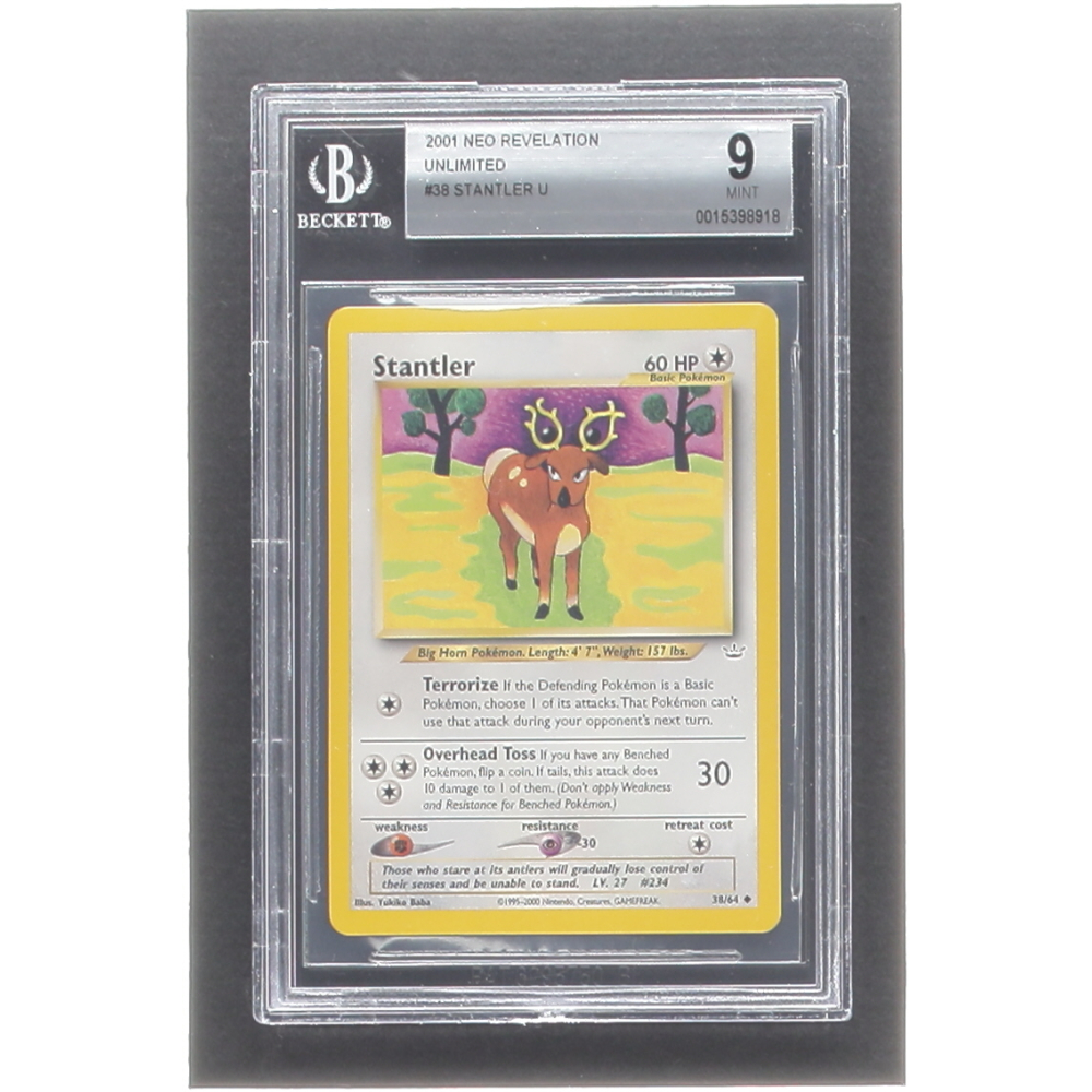 Stantler Pokemon 2001 Neo Revelation #38 (BGS 9) | Pristine Auction