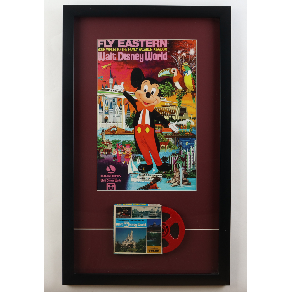 Walt Disney World Custom Framed Travel Poster Display with Super 8MM ...
