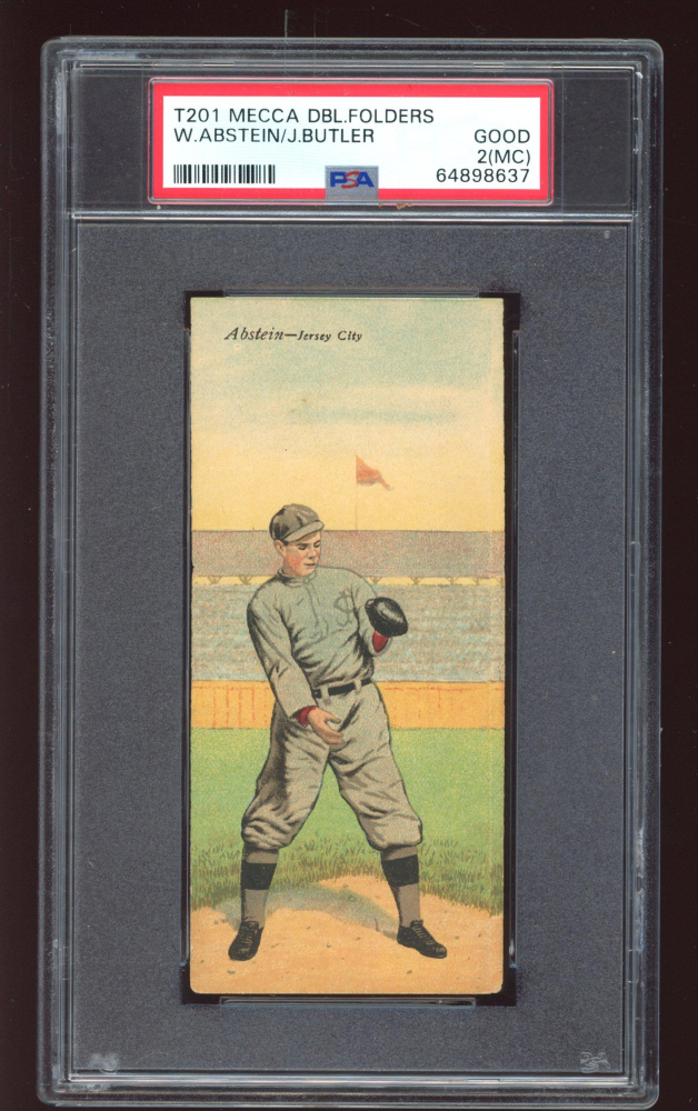 John Butler William Abstein T201 Mecca Baseball Folder Series (PSA 2MC ...