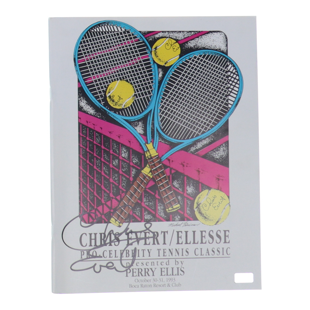 Chris Evert Signed 1993 "Pro Celebrity Tennis Classic" Program (JSA ...