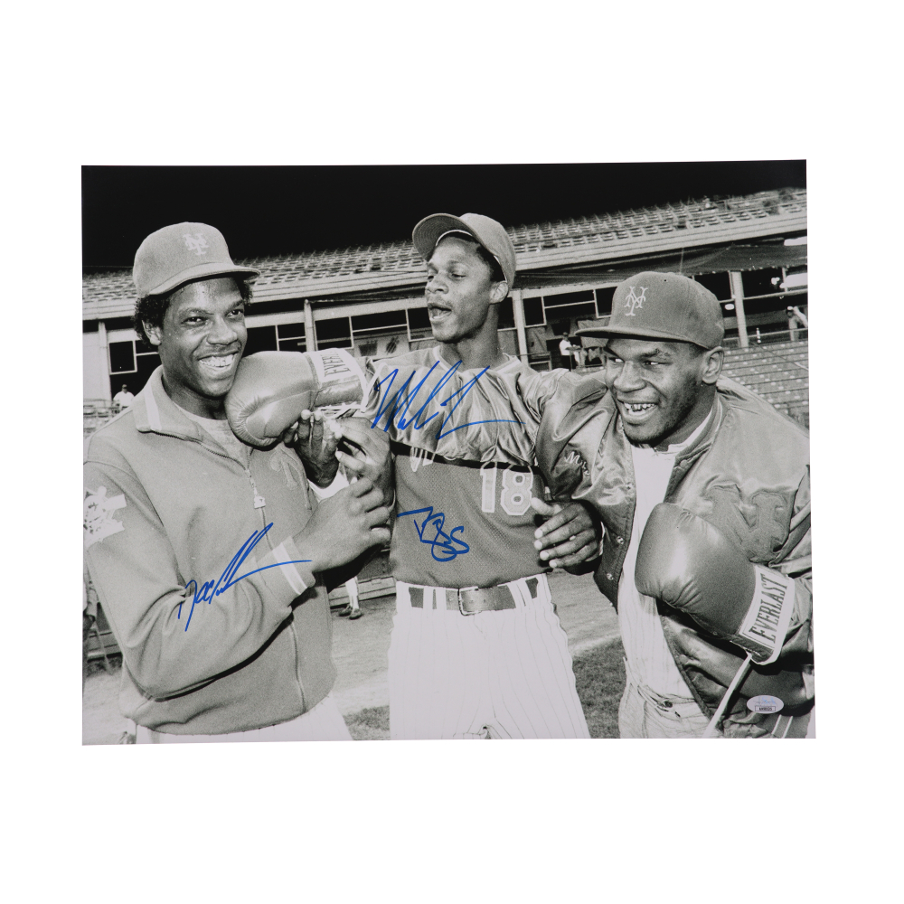 Mike Tyson, Doc Gooden & Daryl Strawberry Signed 16x20 Photo (JSA ...