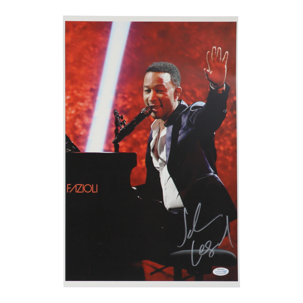 John Legend Signed 11x17 Photo (ACOA) | Pristine Auction