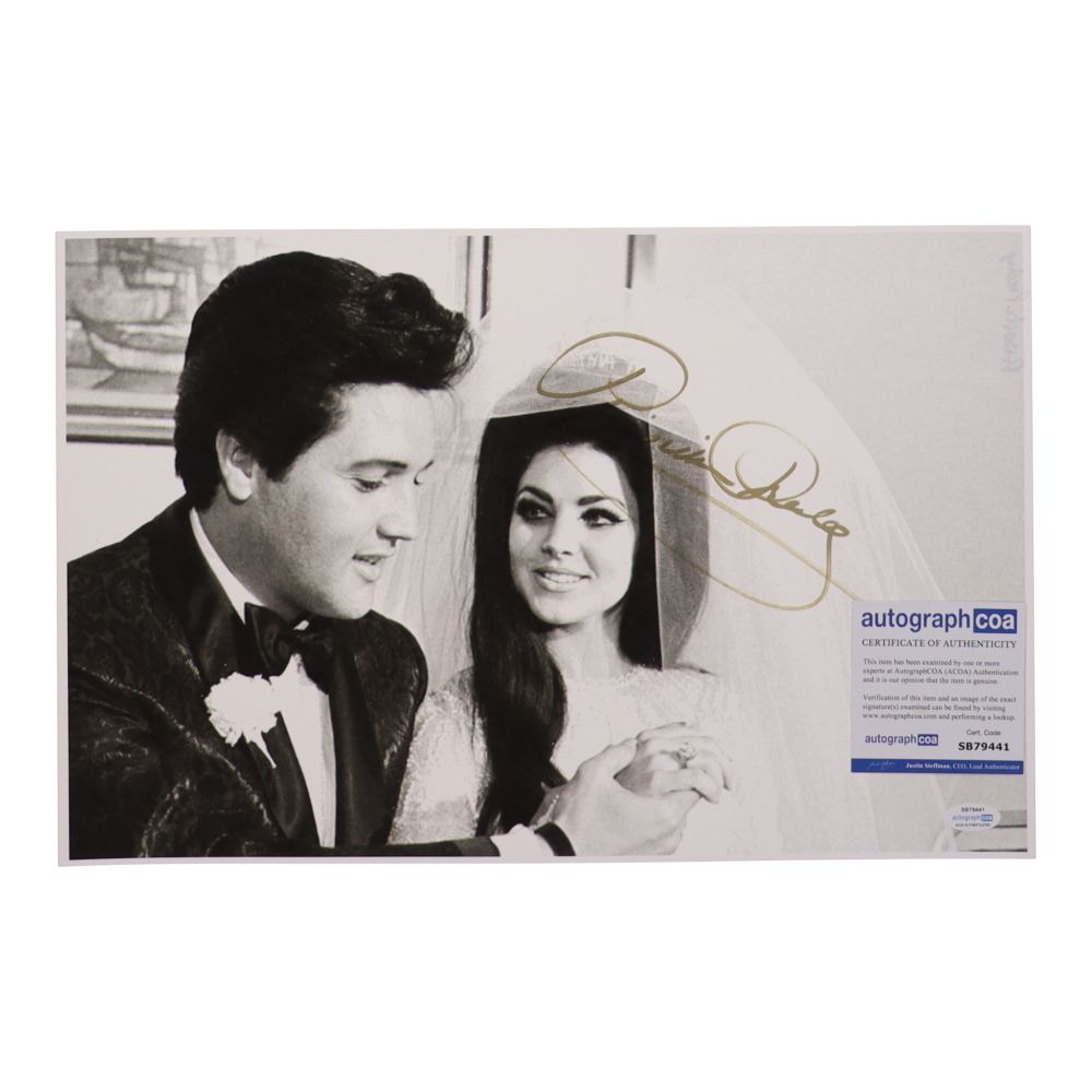 Priscilla Presley Signed 11x17 Photo (ACOA) | Pristine Auction