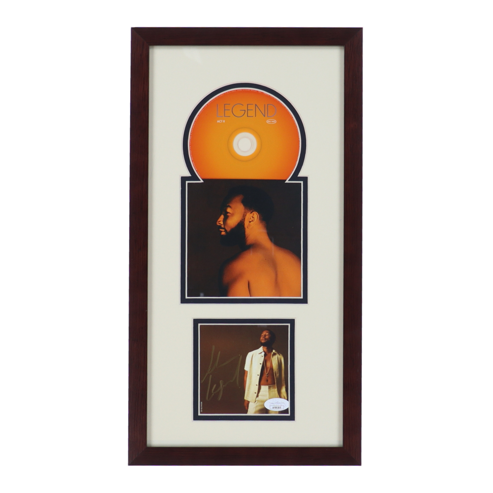 John Legend Signed Custom Framed "LEGEND" Album Booklet Display with CD ...