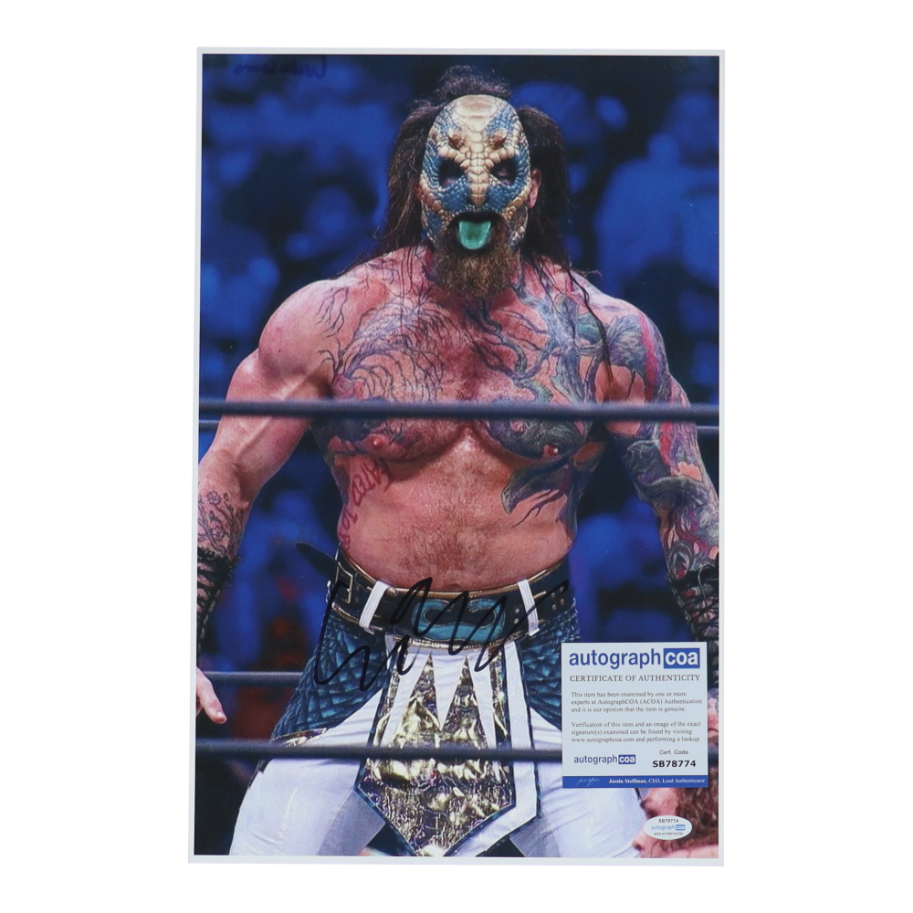 Luchasaurus Signed AEW 11x17 Photo (ACOA) | Pristine Auction