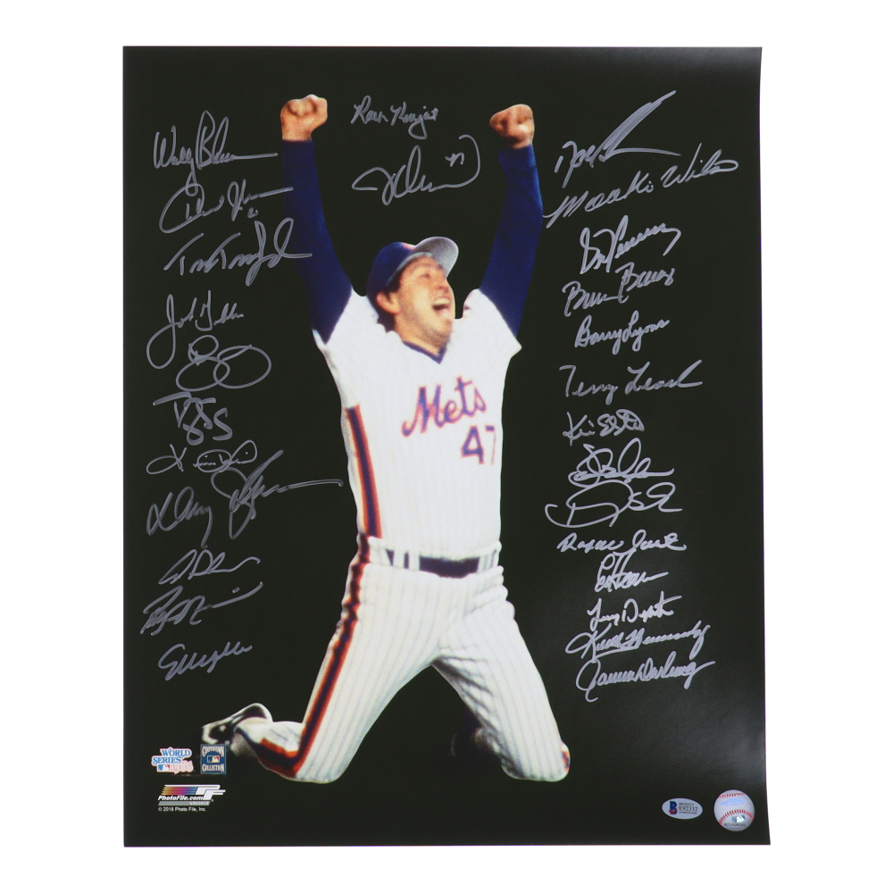 1986 Mets 16x20 Photo Team-Signed by (27) with Davey Johnson, Darryl ...