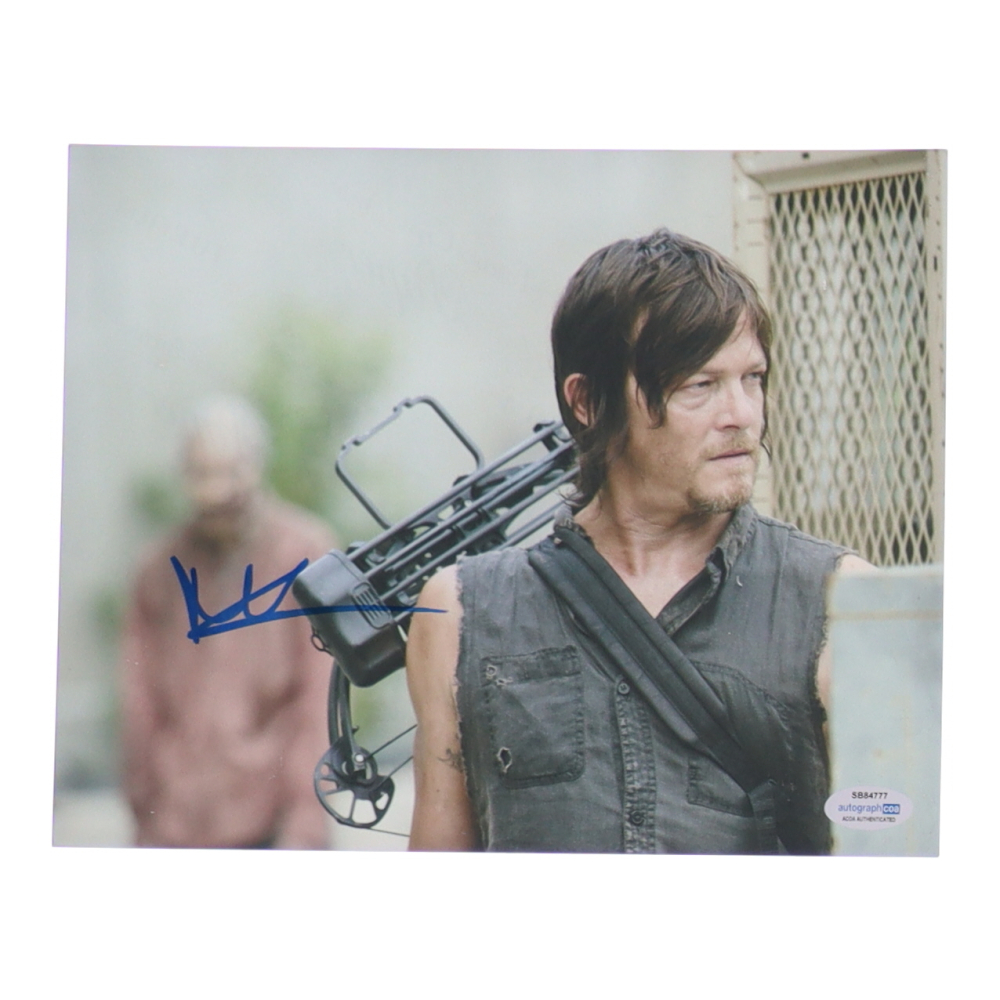 Norman Reedus Signed "The Walking Dead" 8x10 Photo (ACOA) | Pristine ...