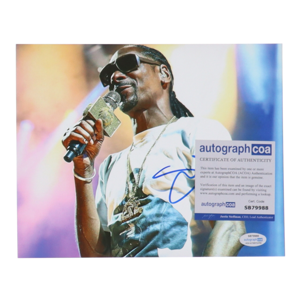 Snoop Dogg Signed 8x10 Photo (ACOA) | Pristine Auction