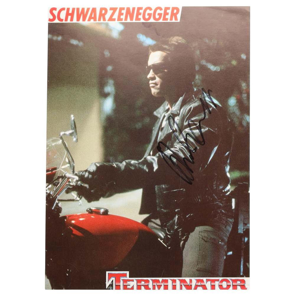 Arnold Schwarzenegger Signed "The Terminator" 11x14 Photo (ACOA ...