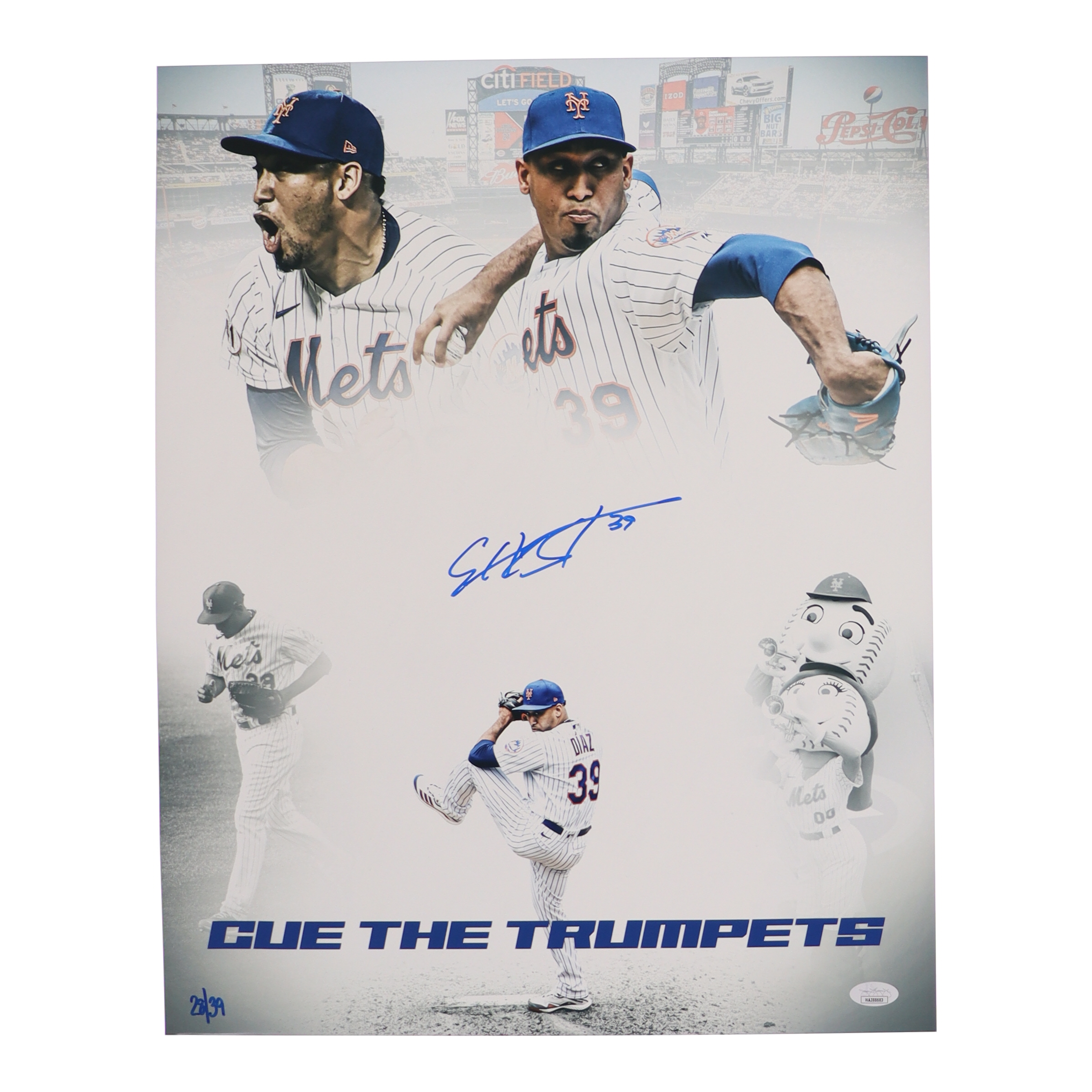 Edwin Diaz Signed Mets 16x20 Photo (JSA) | Pristine Auction