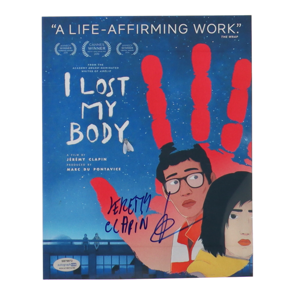 Jeremy Clapin Signed "I Lost My Body" 8x10 Photo (ACOA) | Pristine Auction
