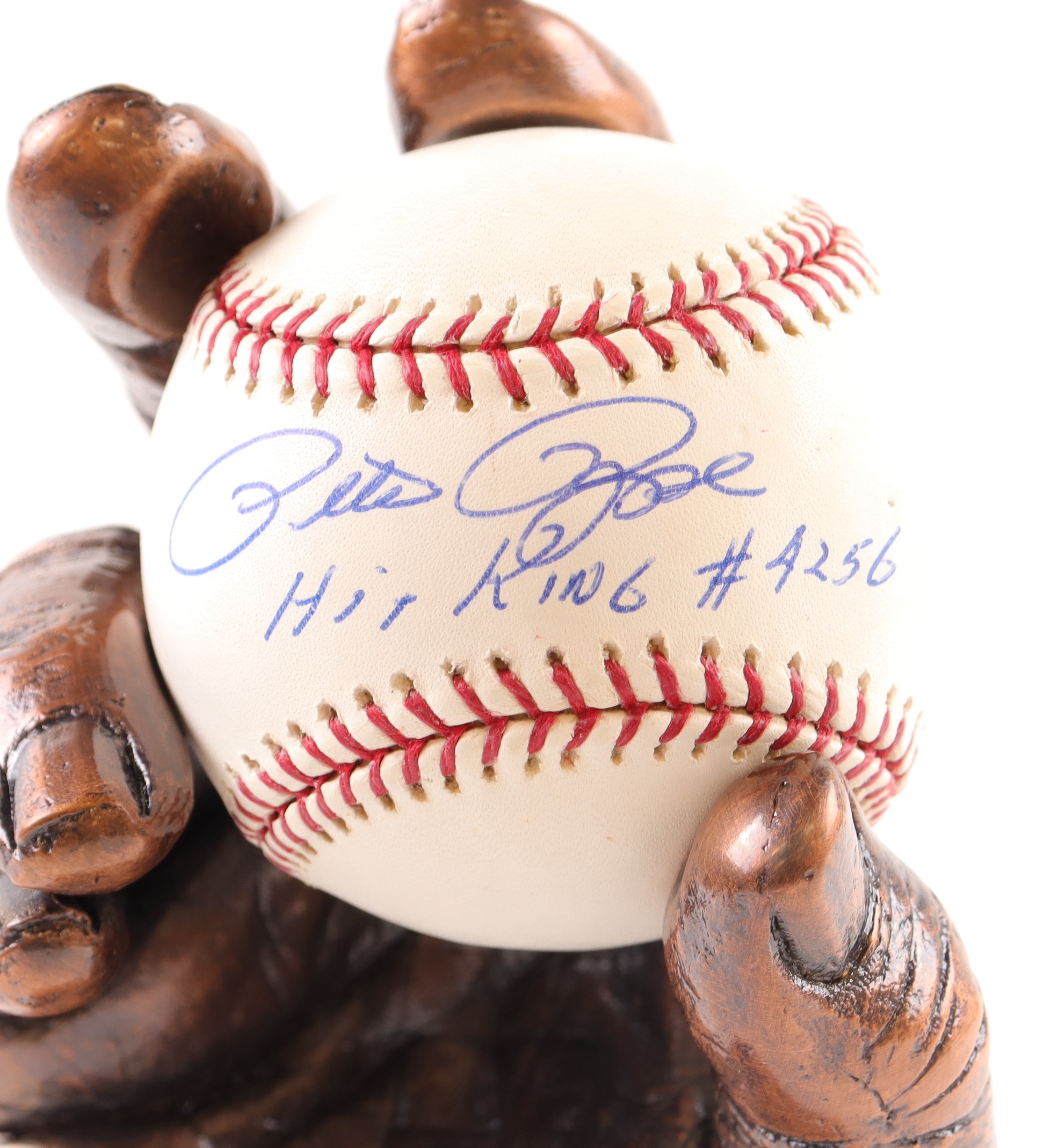 Pete Rose Signed OML Baseball With LE Custom Hand Display Inscribed ...
