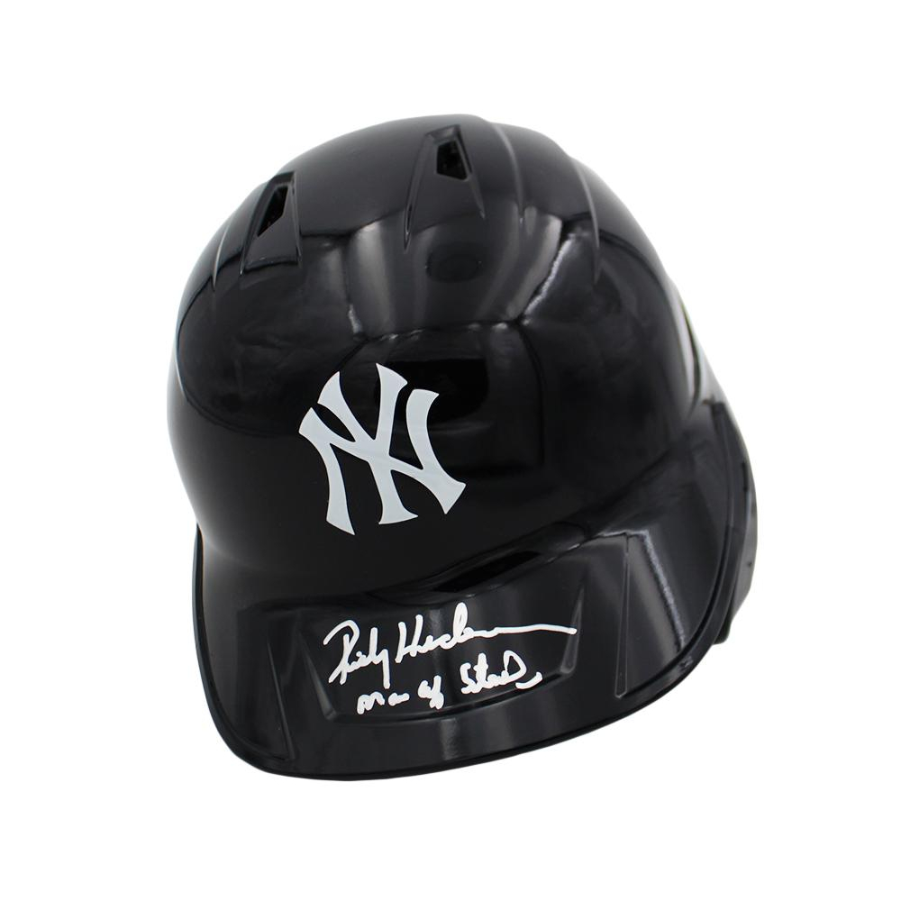Rickey Henderson Signed Yankees Full Size Batting Helmet Inscribed "Man ...