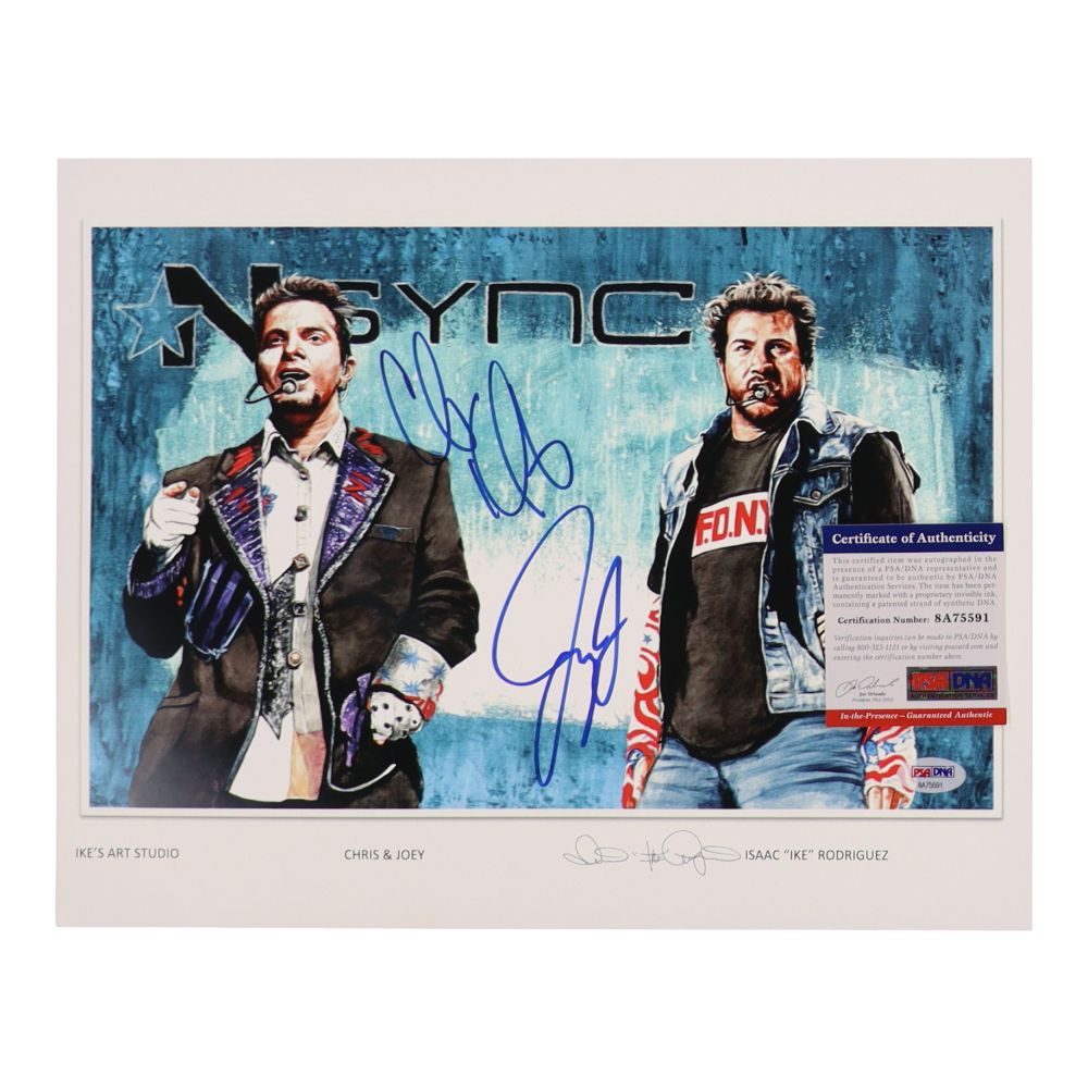 Joey Fatone & Chris Kirkpatrick Signed NSYNC 11x14 Photo (PSA ...