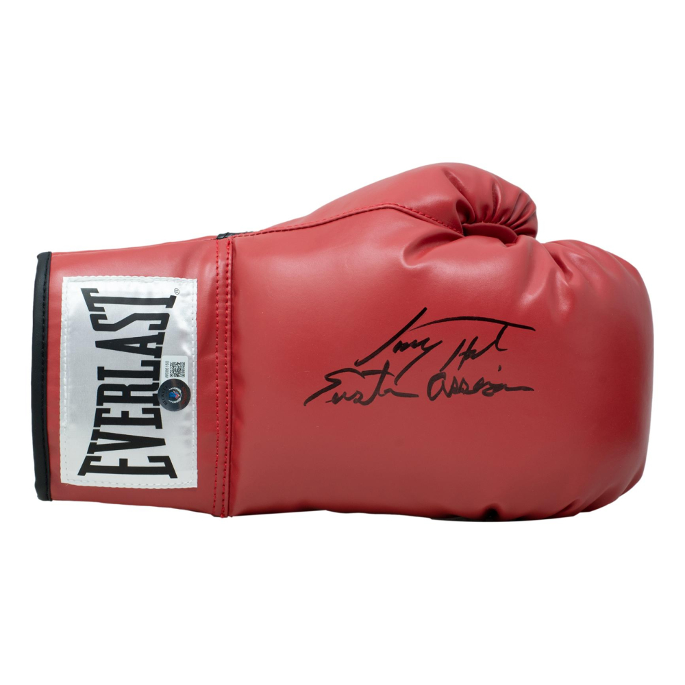Larry Holmes Signed Everlast Boxing Glove Inscribed "Easton Assassin ...