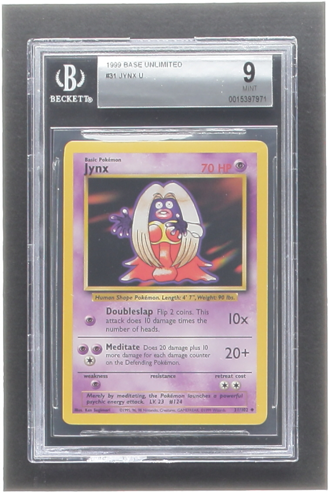 Jynx Pokemon 1999 Base Unlimited #31 (BGS 9) | Pristine Auction