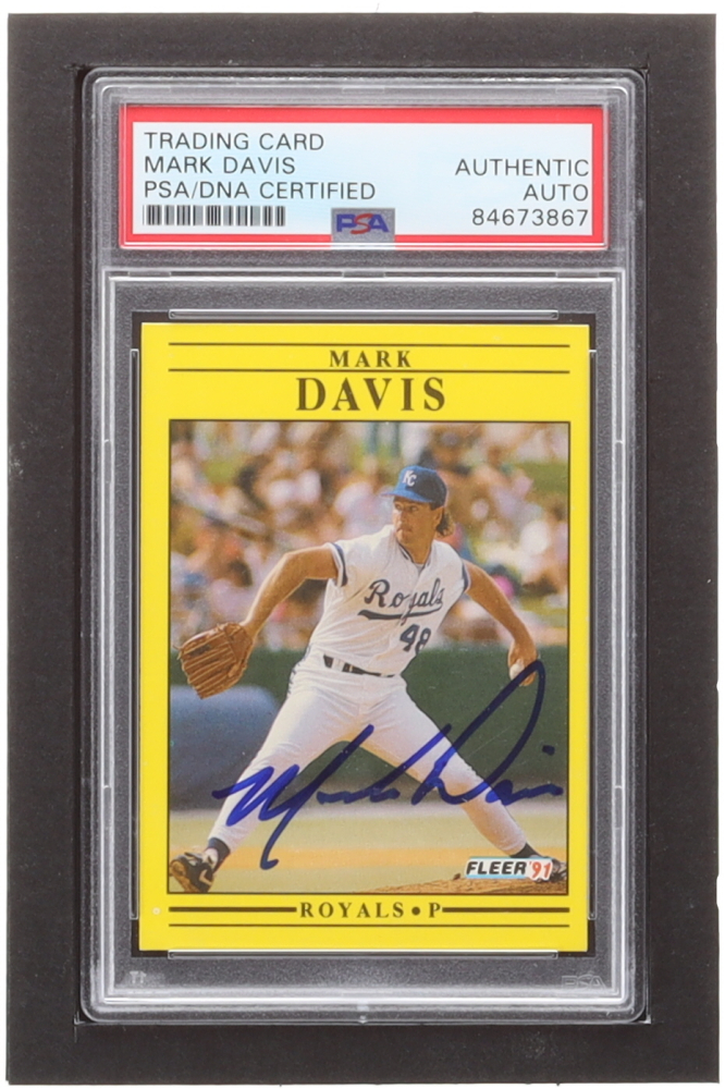 Mark Davis Signed 1991 Fleer #555 (PSA) | Pristine Auction