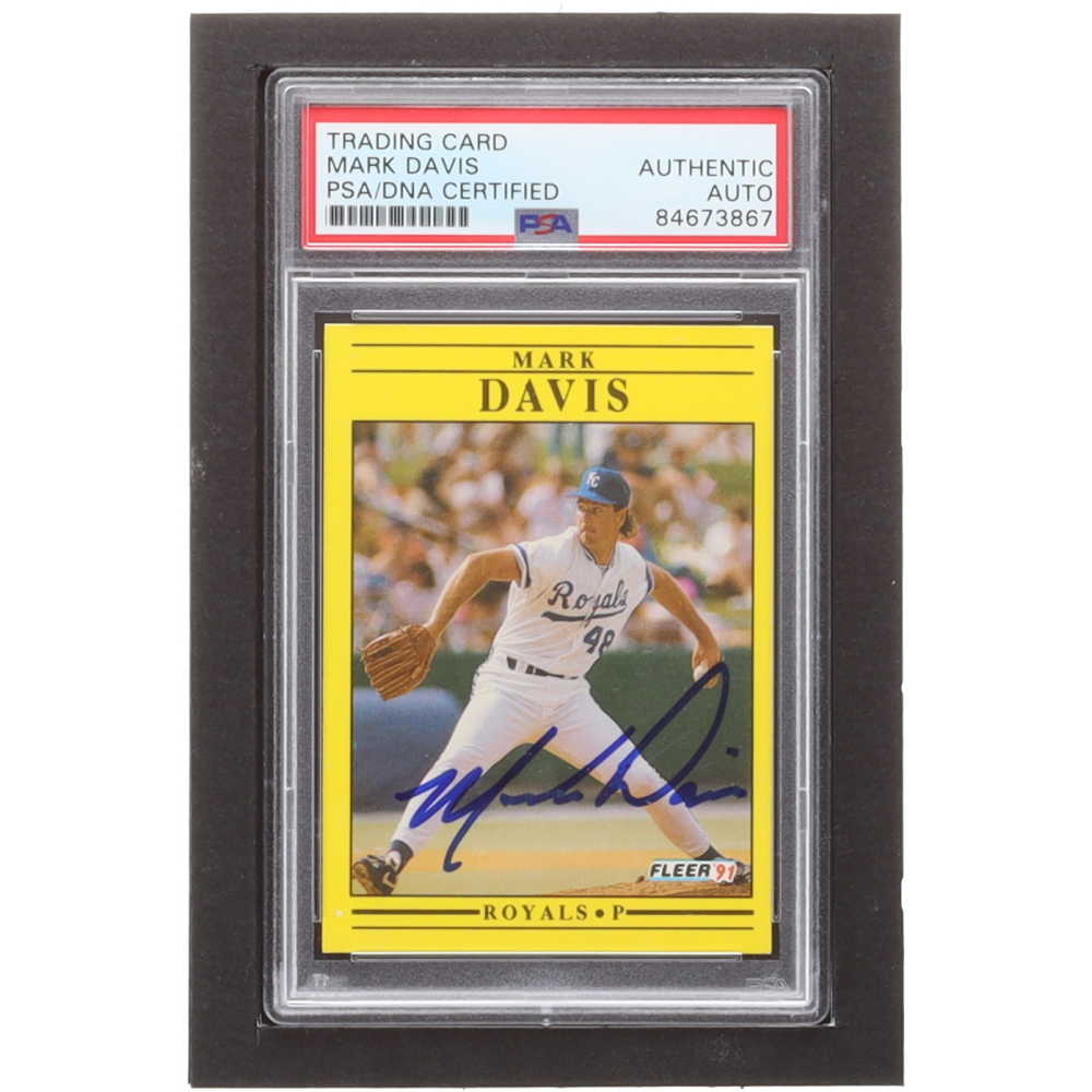 Mark Davis Signed 1991 Fleer #555 (PSA) | Pristine Auction