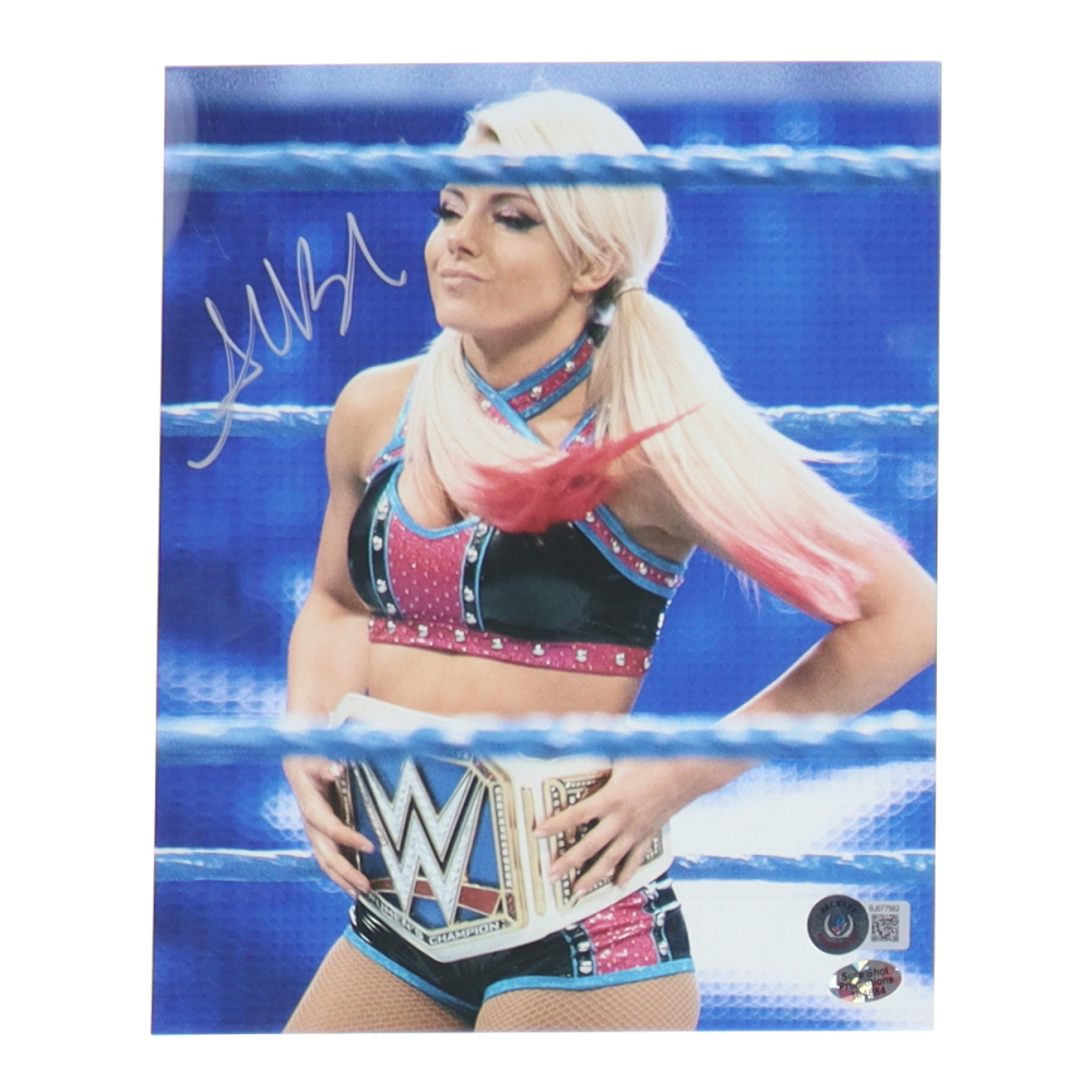 Alexa Bliss Signed Wwe 8x10 Photo Beckett Pristine Auction