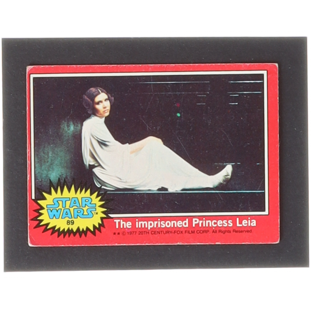 The Imprisoned Princess Leia 1977 Topps Star Wars #89 | Pristine Auction