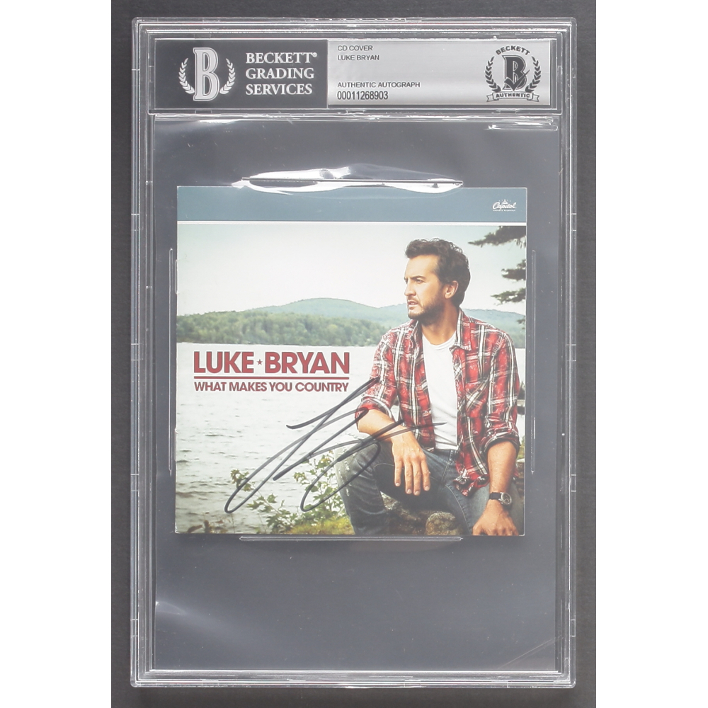 Luke Bryan Signed "What Makes You Country" CD Booklet (BGS) | Pristine ...