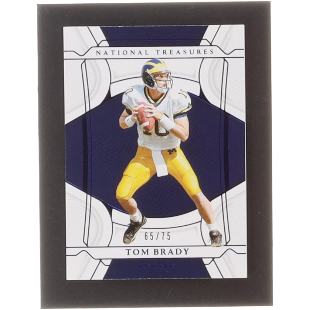 Tom Brady 2022 Panini National Treasures Collegiate Blue #35 #65/75 ...