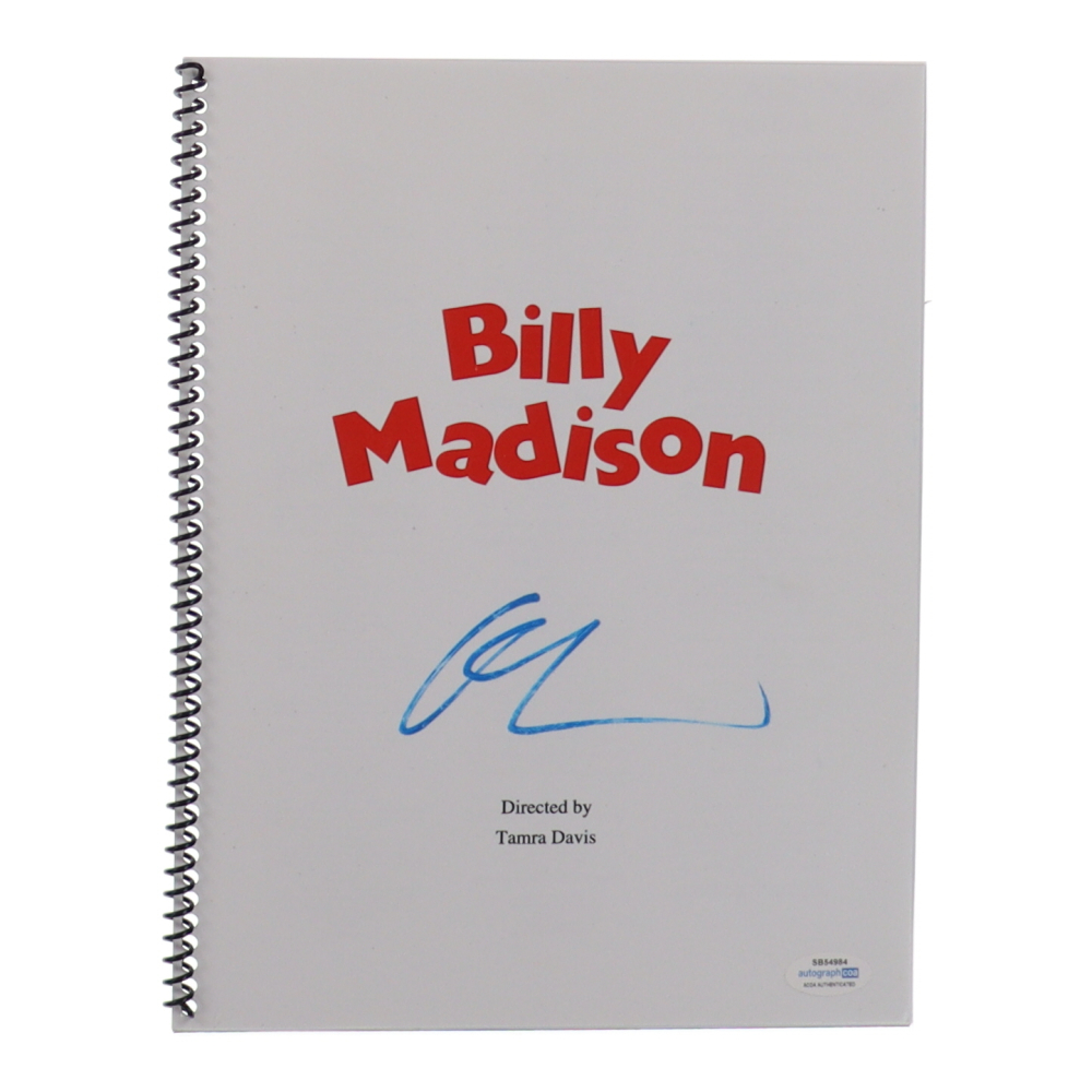 Adam Sandler Signed "Billy Madison" Movie Script (AutographCOA ...