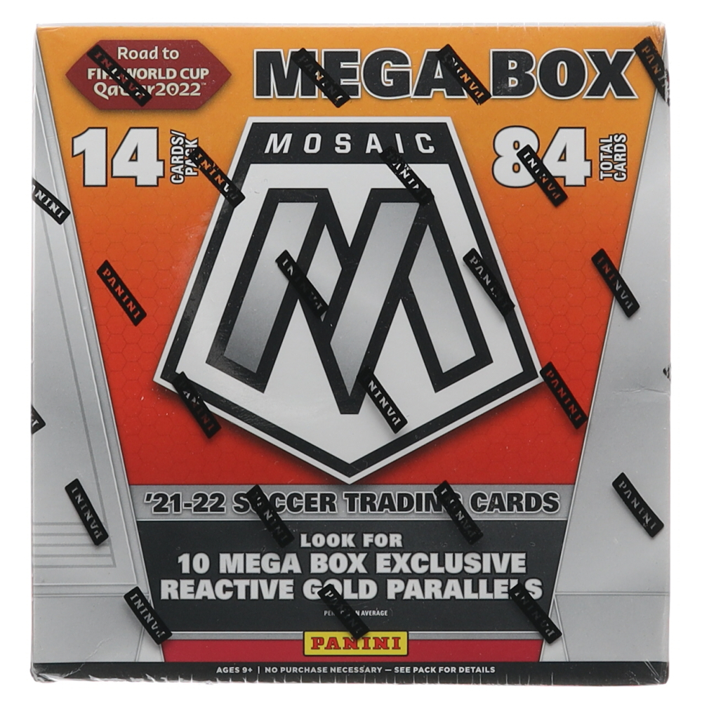 2021/22 Panini Mosaic Road to FIFA World Cup Soccer Mega Box with (6 ...