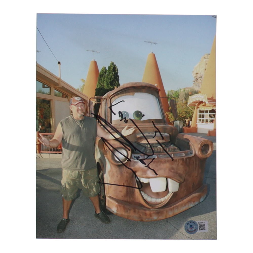 Larry the Cable Guy Signed "Cars" 8x10 Photo (Beckett) | Pristine Auction