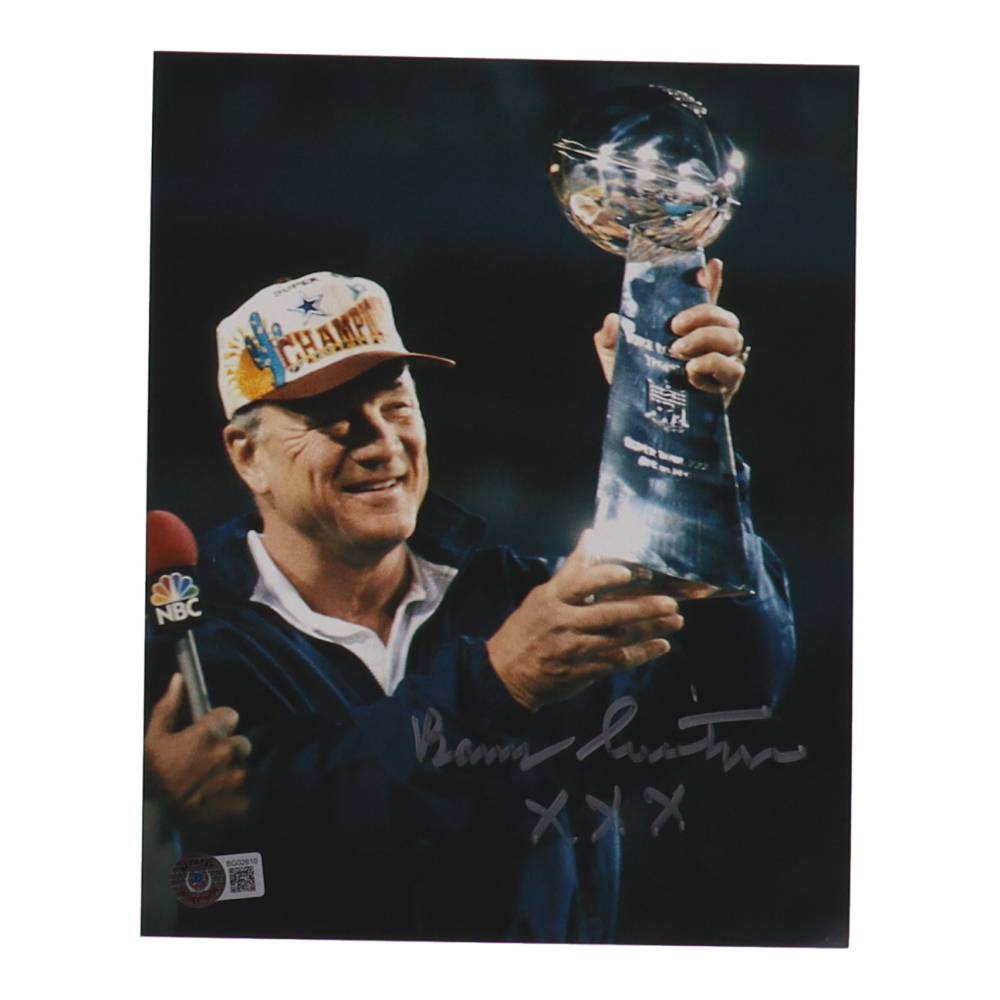 Barry Switzer Signed Cowboys 8x10 Photo Inscribed "XXX" (Beckett ...
