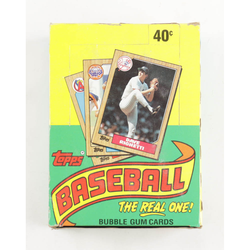 1987 Topps Baseball Wax Box With (36) Packs | Pristine Auction