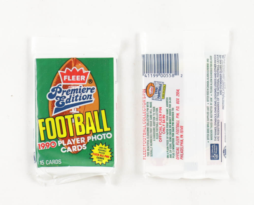1990 Fleer Premiere Edition Football Wax Box with (36) Packs | Pristine ...