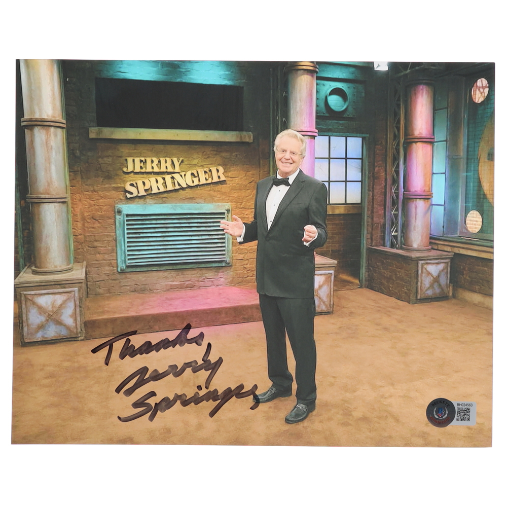 Jerry Springer Signed "The Jerry Springer Show" 8x10 Photo Inscribed ...