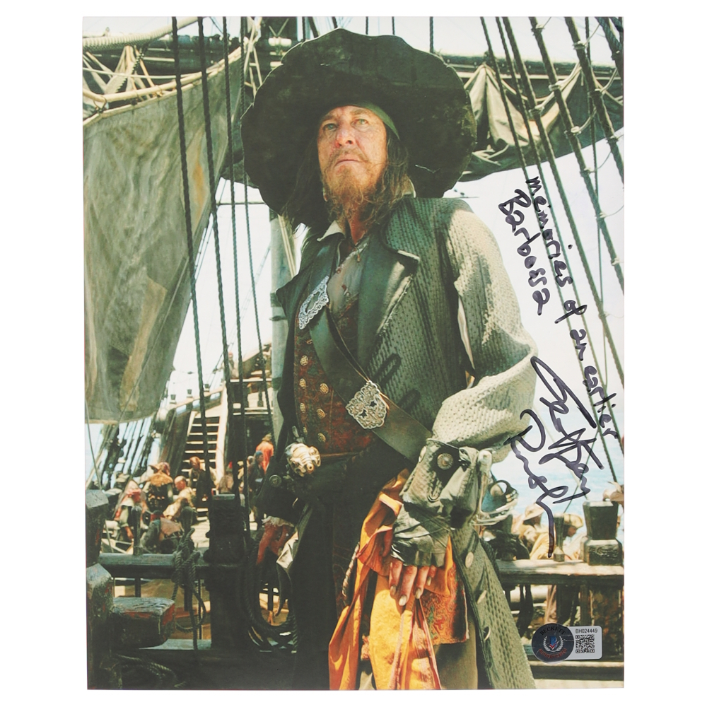 Geoffrey Rush Signed "Pirates of the Caribbean" 8x10 Photo with ...