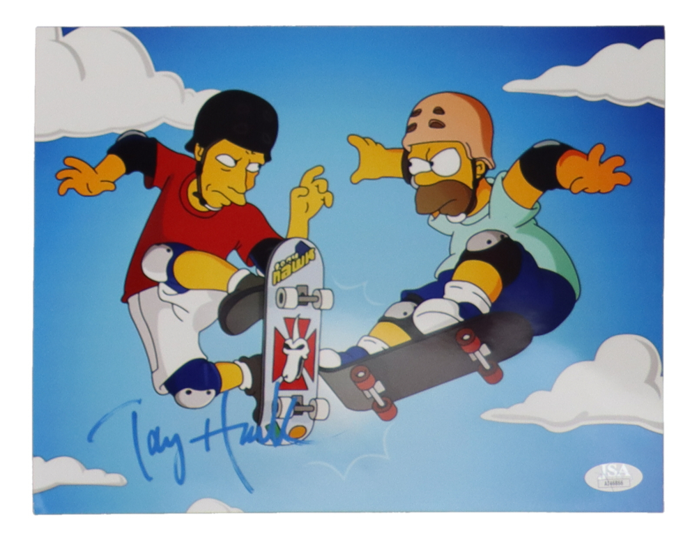 Tony Hawk Signed "The Simpsons" 8x10 Photo (JSA) | Pristine Auction