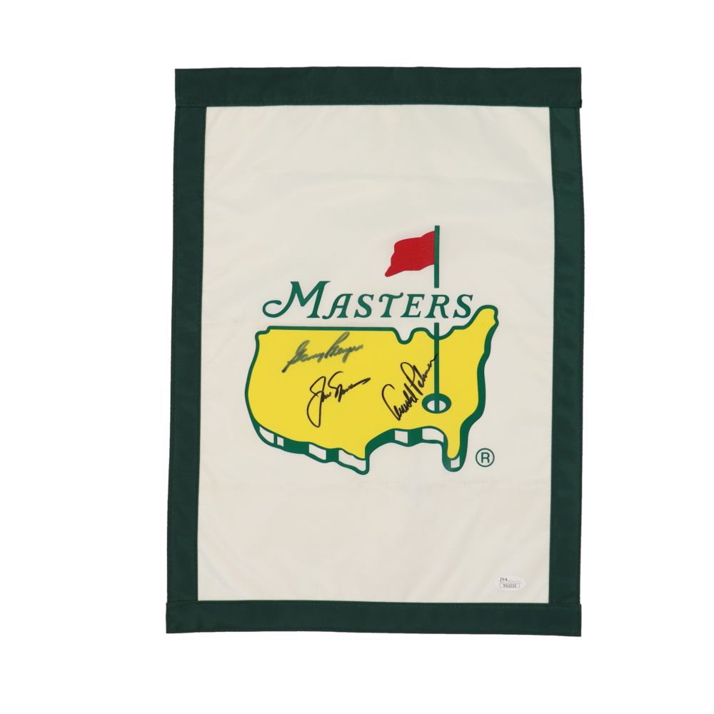 Arnold Palmer, Jack Nicklaus & Gary Player Signed Masters Tournament ...