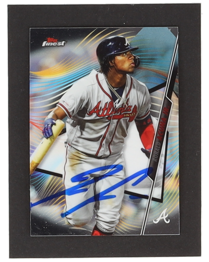 Ronald Acuna Jr. Signed 2020 Finest #25 (Acuna Jr.) | Pristine Auction