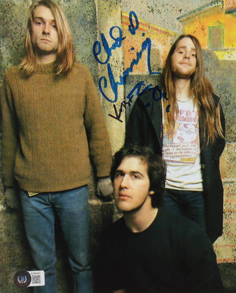 Krist Novoselic & Chad Channing Signed Nirvana 8x10 Photo (Beckett ...