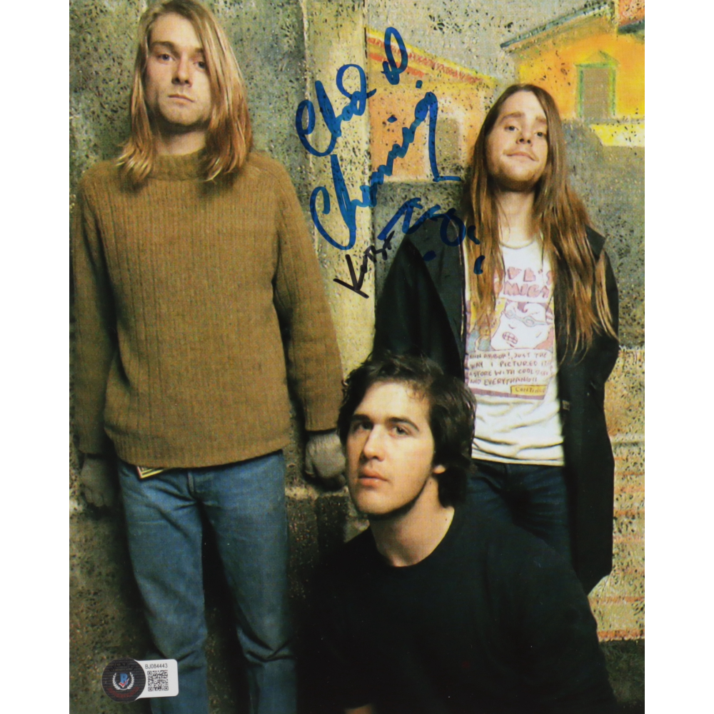 Krist Novoselic & Chad Channing Signed Nirvana 8x10 Photo (Beckett ...
