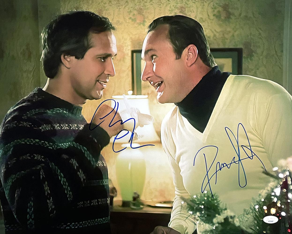 Chevy Chase & Randy Quaid Signed "National Lampoon's Christmas Vacation ...