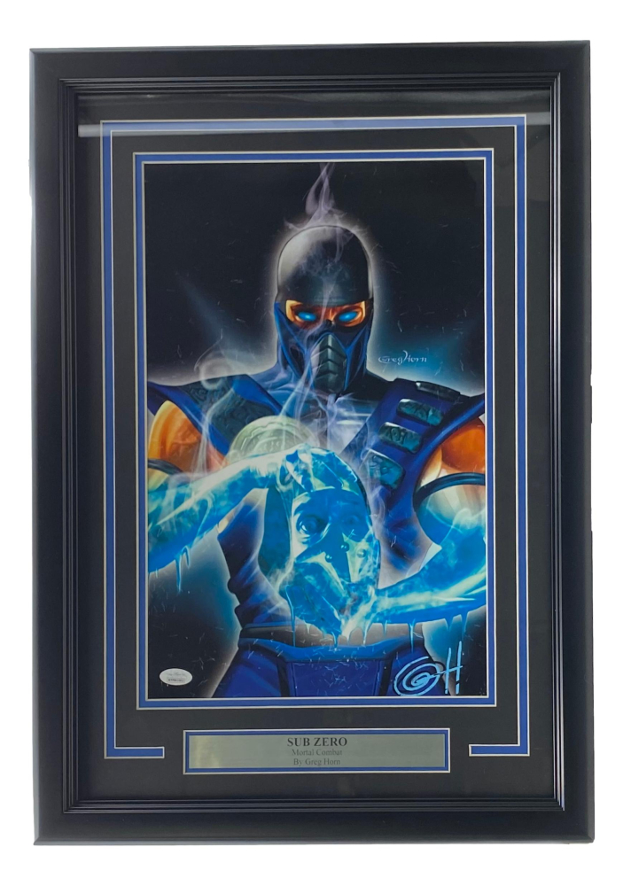 Greg Horn Signed "Mortal Kombat Sub Zero" Custom Framed Photo (JSA ...