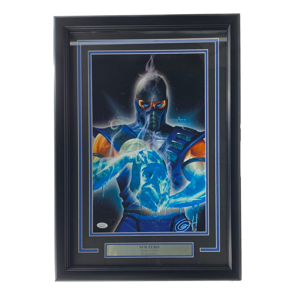 Greg Horn Signed "Mortal Kombat Sub Zero" Custom Framed Photo (JSA ...