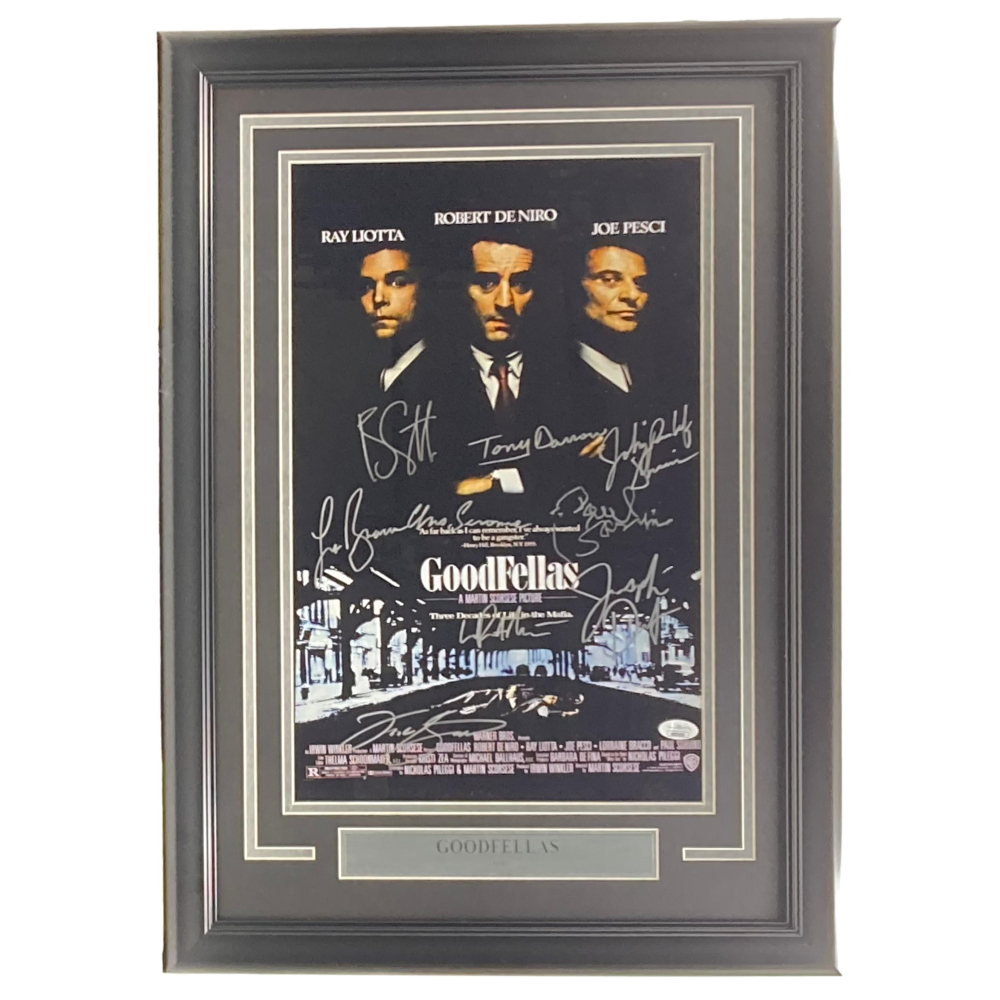 "Goodfellas" Custom Framed Photo Signed By (9) with Ray Liotta, Paul ...