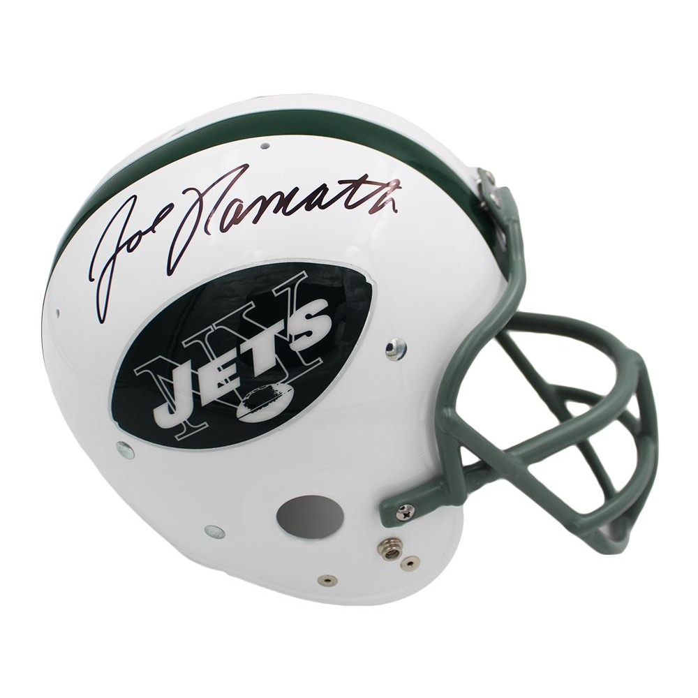 Joe Namath Signed Jets TK Cow Catcher Mask Authentic Helmet (Beckett ...