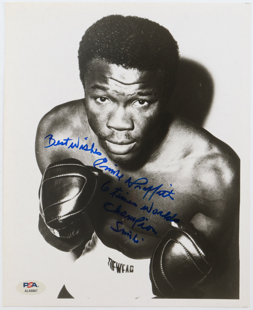 Emile Griffith Signed 8x10 Photo Inscribed "Best Wishes", "Smile" & "6 ...