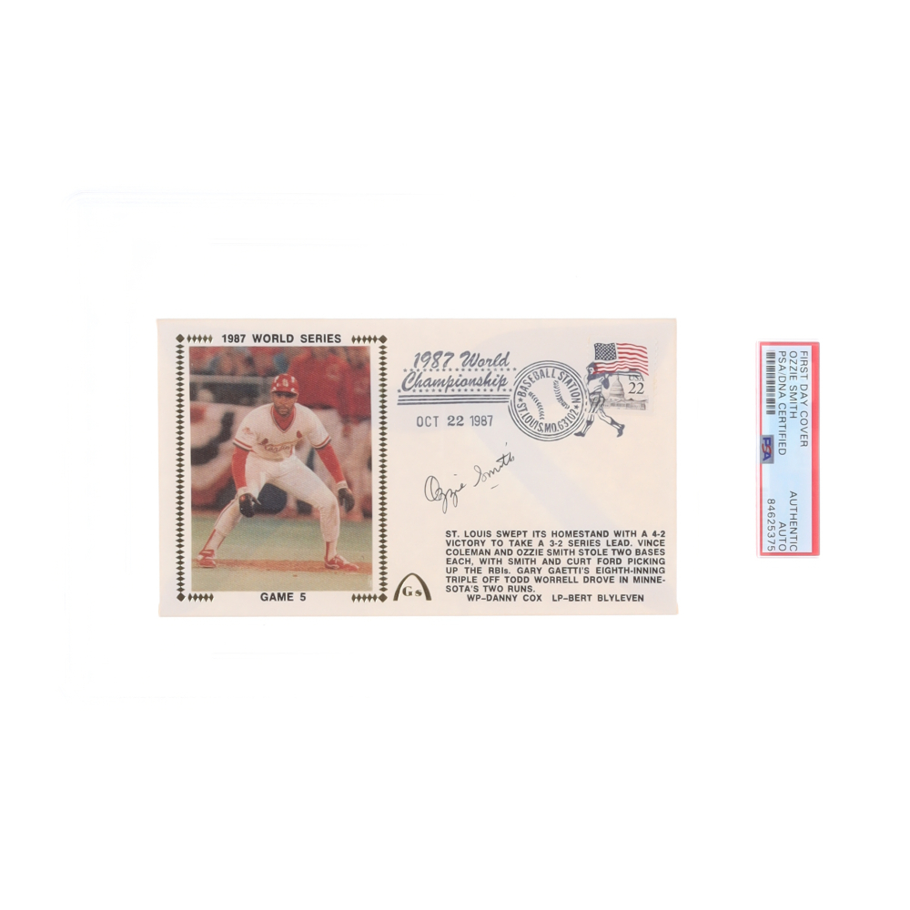 Ozzie Smith Signed 1987 FDC Envelope (PSA) | Pristine Auction